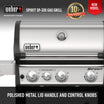 NEW!! Weber Spirit SP-335 Gas Grill Stainless Steel WITH FREE COVER an ...